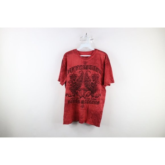 Affliction | Shirts | Vintage Affliction Mens Large Spell Out Lion ...